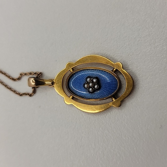Jewelry | Fabulous Genuine Victorian Enamel And Pearls 325 Gold ...